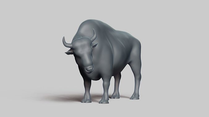 American Bison Pose 02 3D model 3D printable | CGTrader