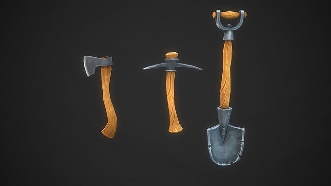 FREE stylized tools free VR / AR / low-poly 3D model | CGTrader