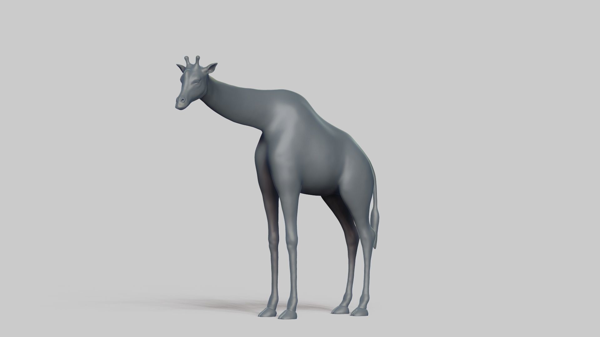 African Giraffe Pose 03 3D model 3D printable | CGTrader