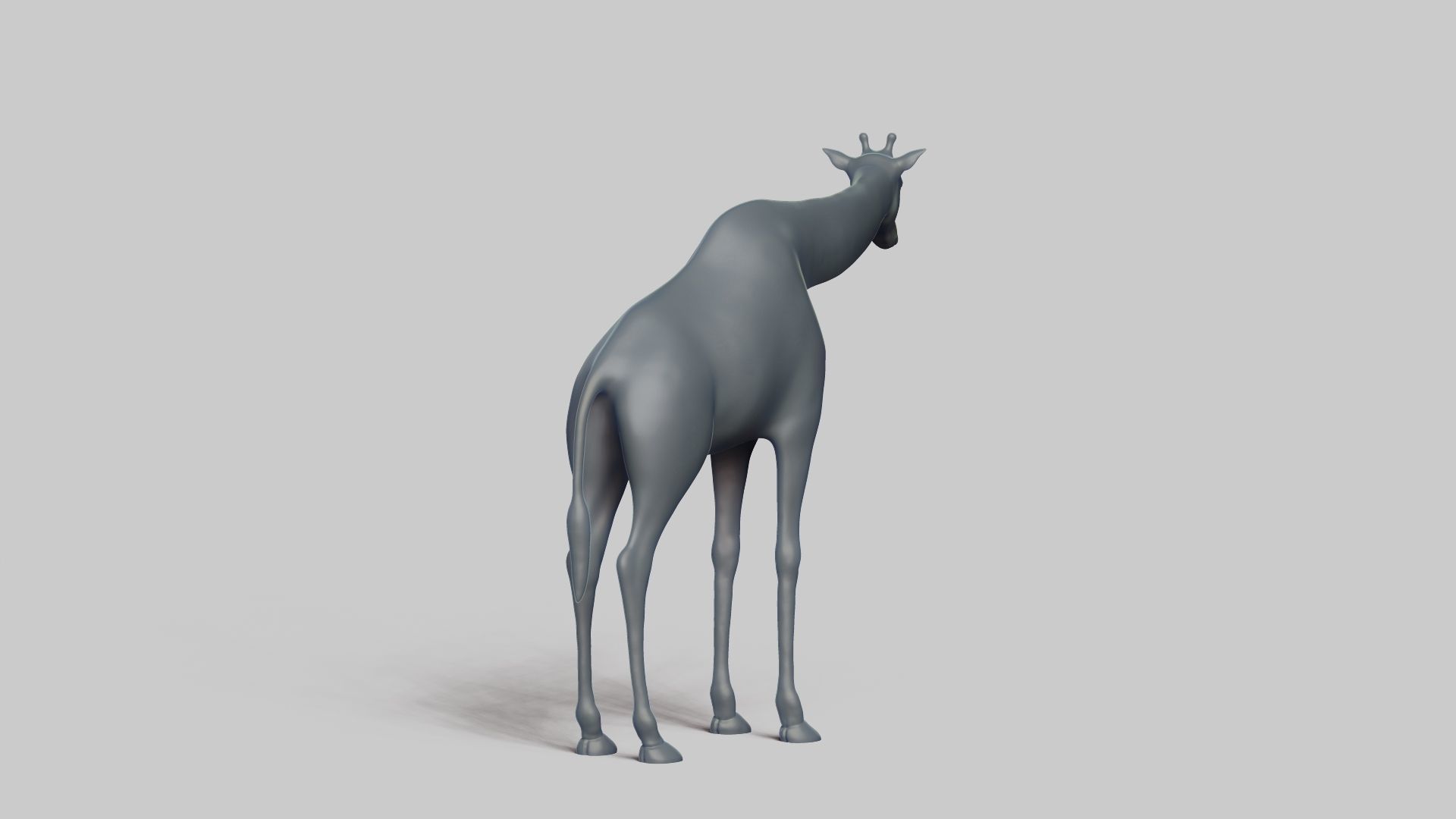 African Giraffe Pose 03 3D model 3D printable | CGTrader