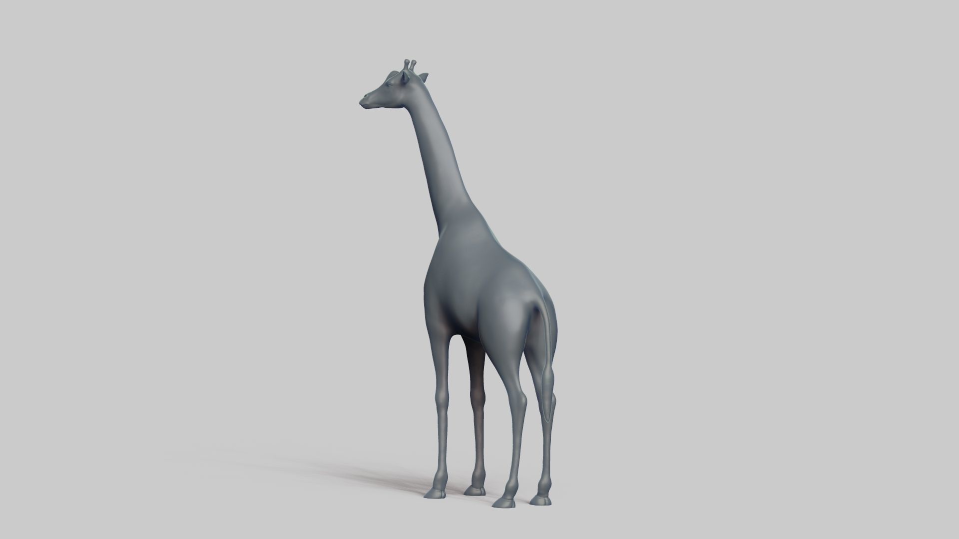African Giraffe Pose 01 3D model 3D printable | CGTrader