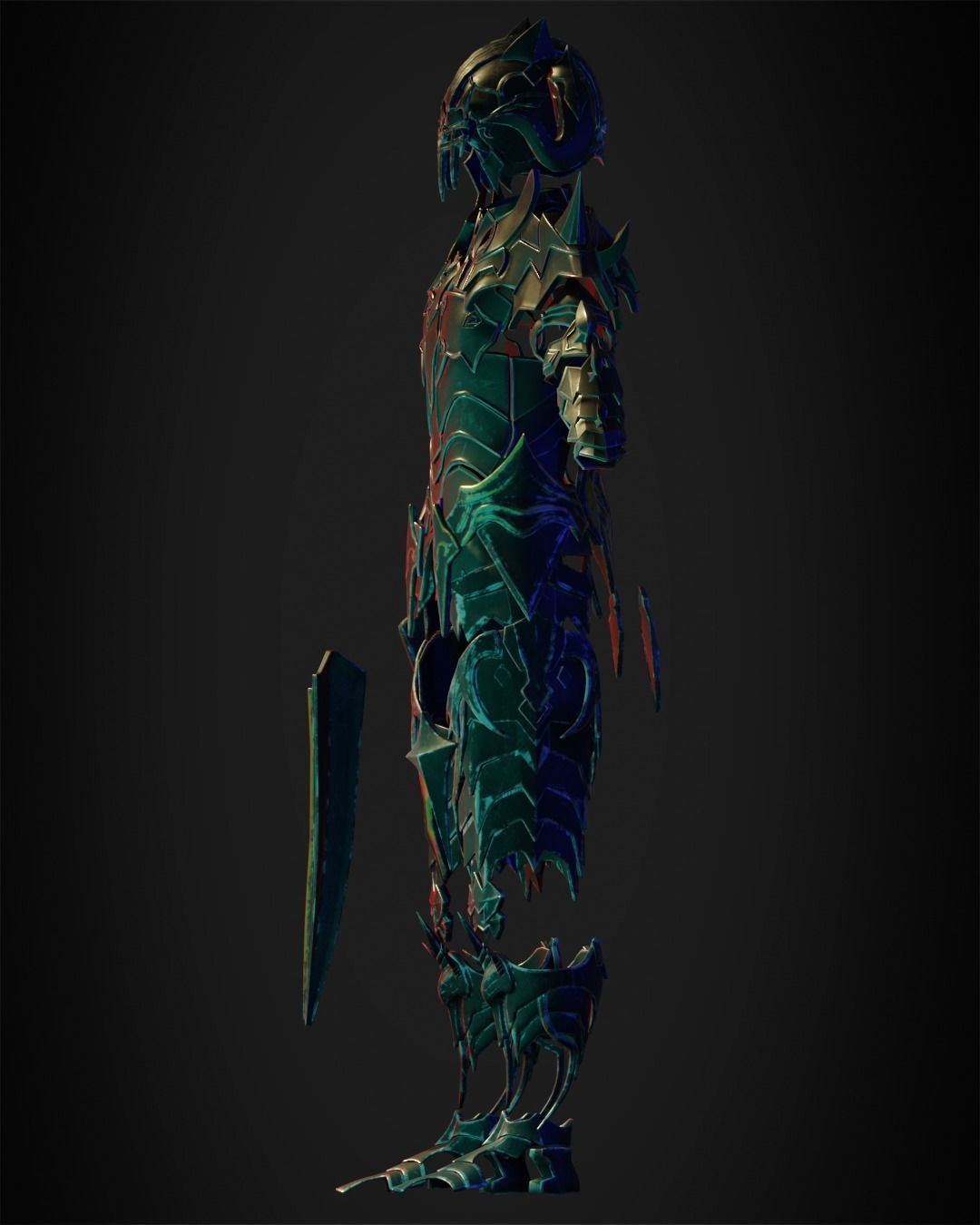 Final Fantasy 14 Chaos Full Armor for Cosplay 3D model 3D printable ...