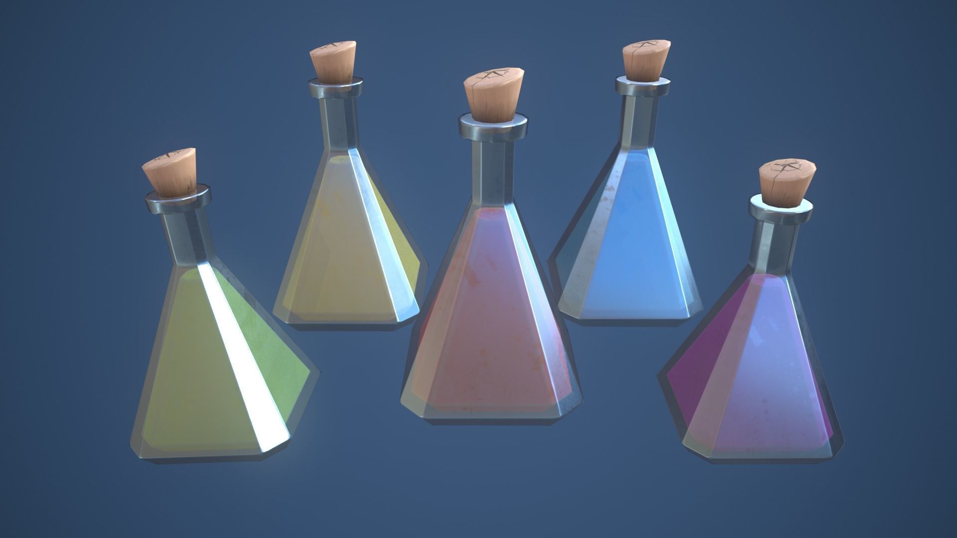 3D model Stylized Magic Alchemy Potion VR / AR / low-poly | CGTrader