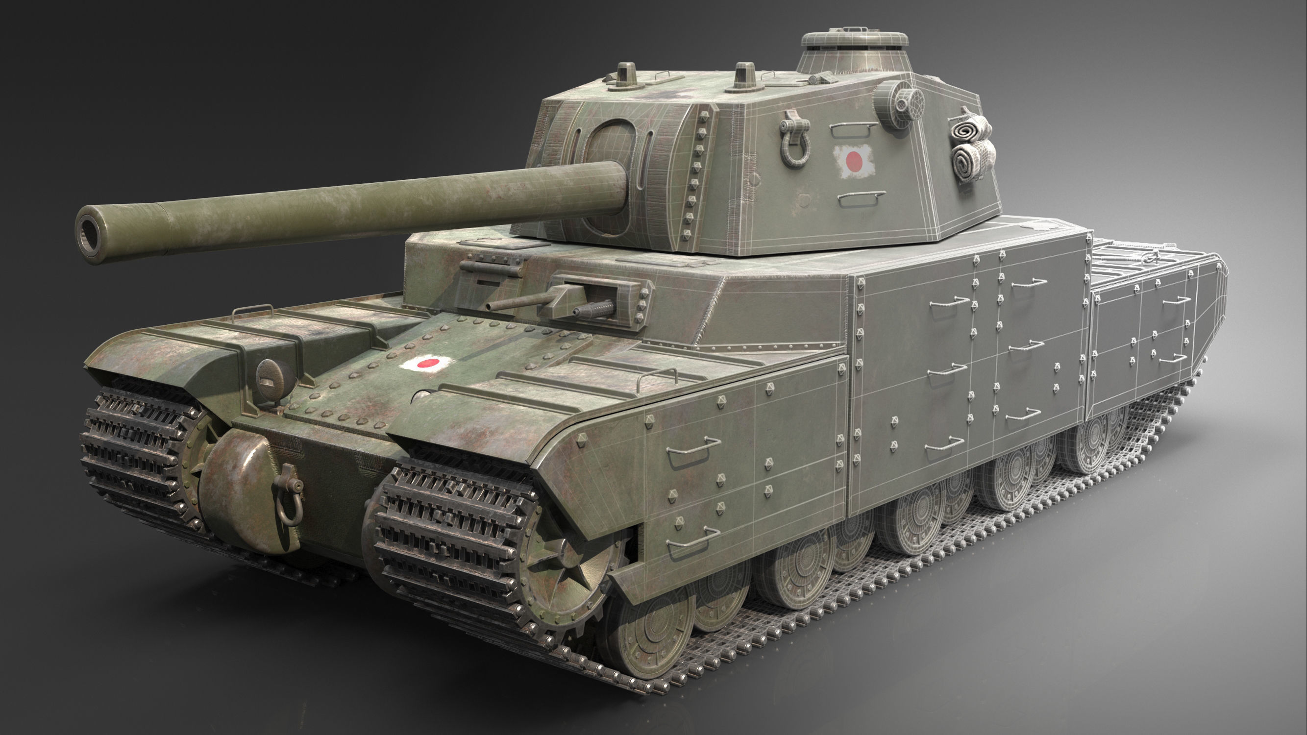 Type 2605 Super Heavy Tank Camouflages set 3D model | CGTrader