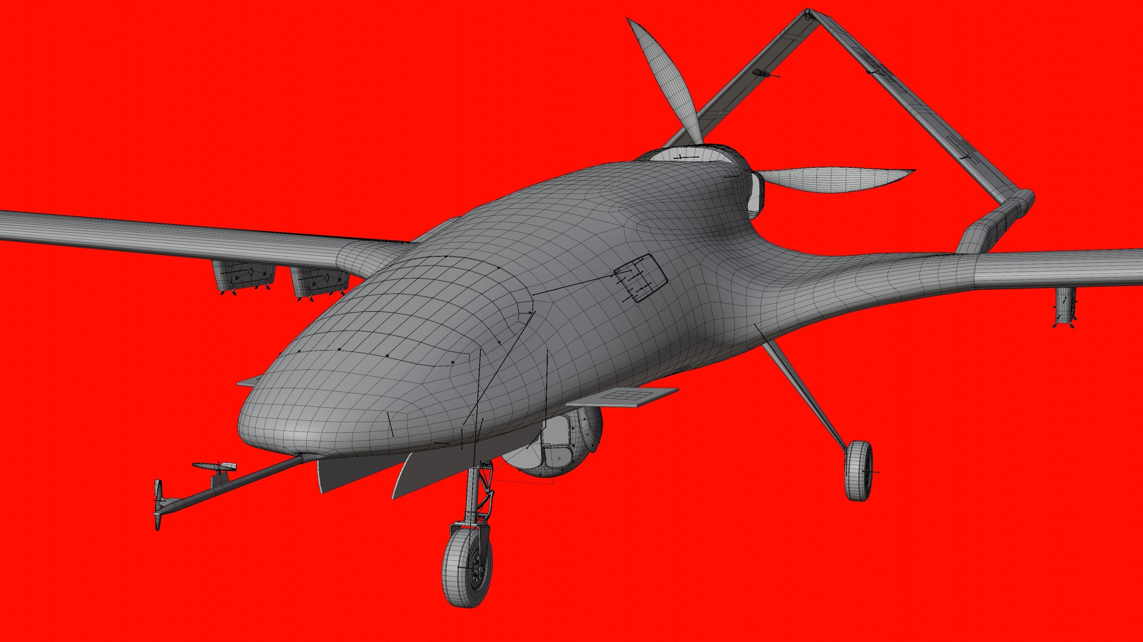3D model Bayraktar TB2 VR / AR / low-poly | CGTrader