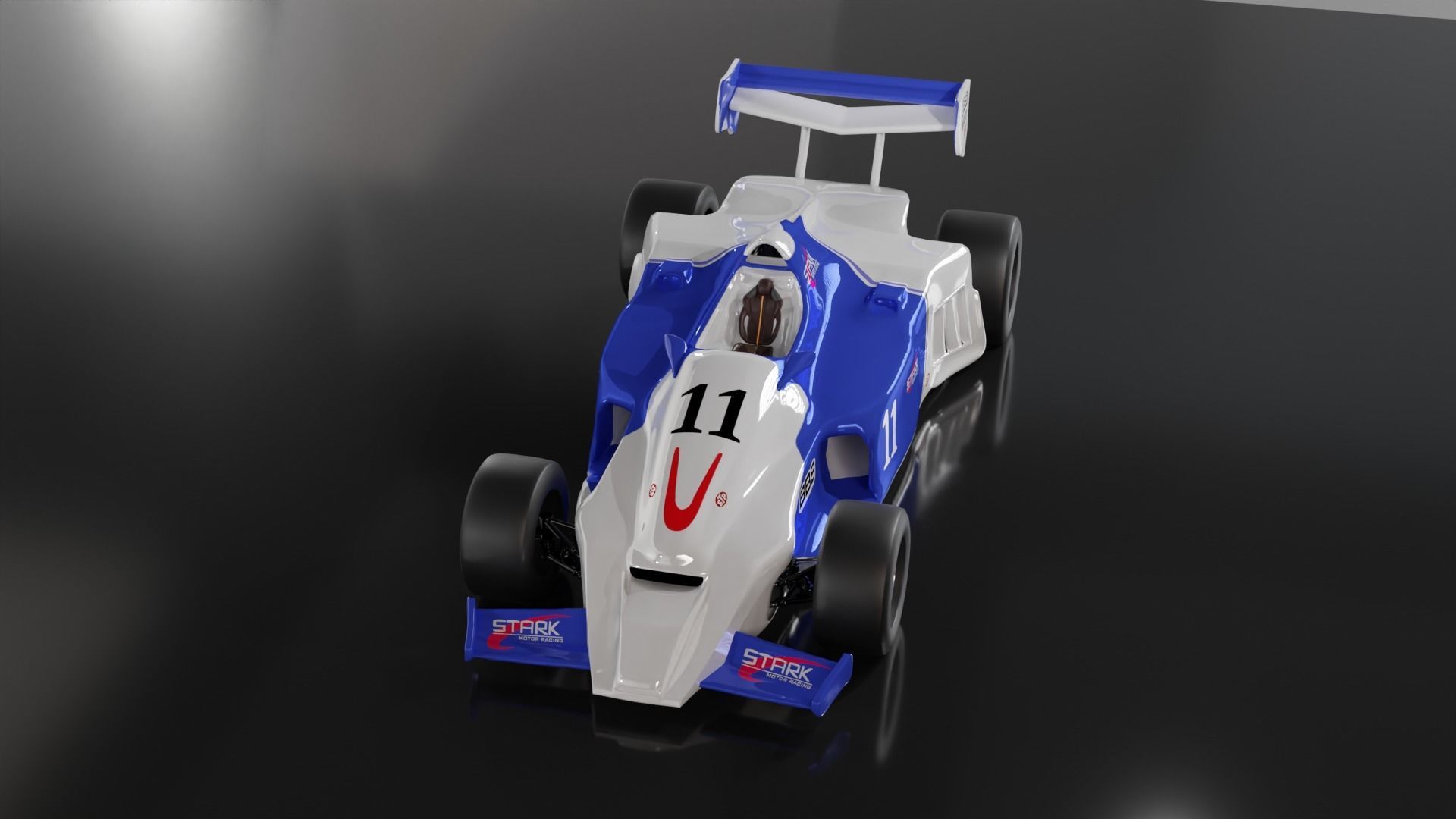 3D model stark f1 car VR / AR / low-poly | CGTrader