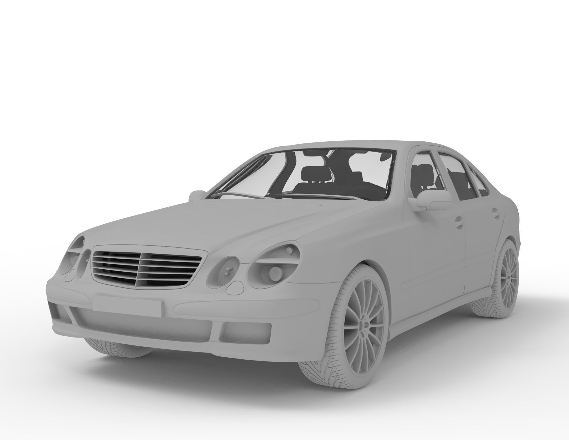 Mercedes Benz E Class 2007 3D model 3D printable | CGTrader