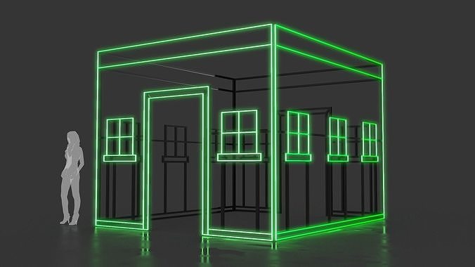 House Outline 4 3D model | CGTrader