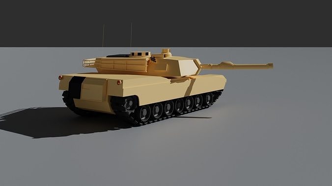 3D model M1 Abrams VR / AR / low-poly | CGTrader