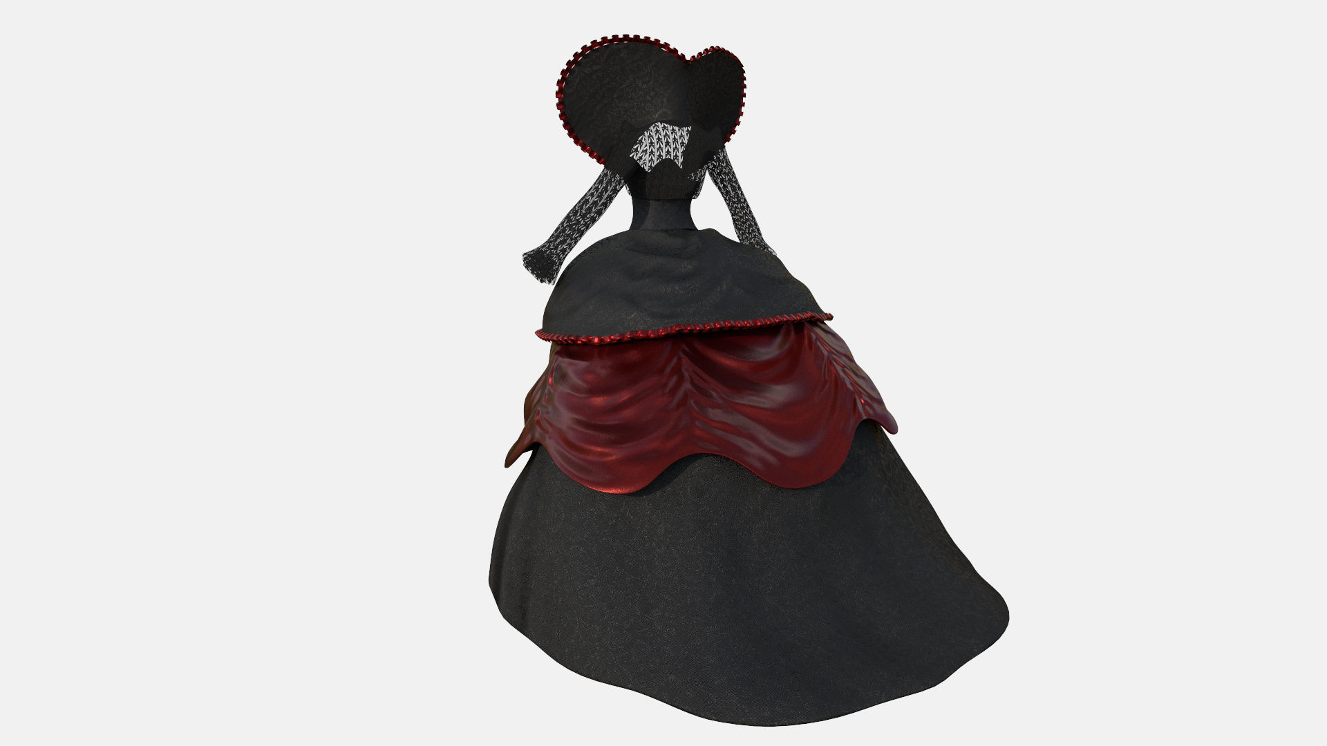 3D model Queen Dress VR / AR / low-poly | CGTrader