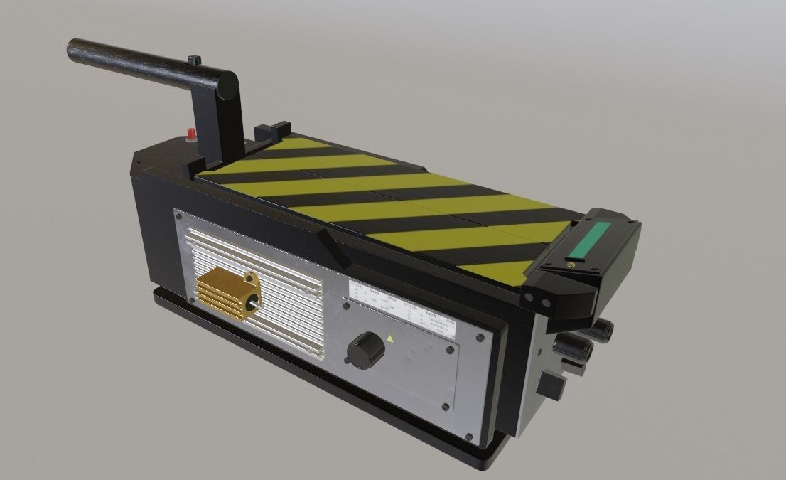 3D model Ghostbuster Trap High Poly and Low Poly VR / AR / low-poly ...