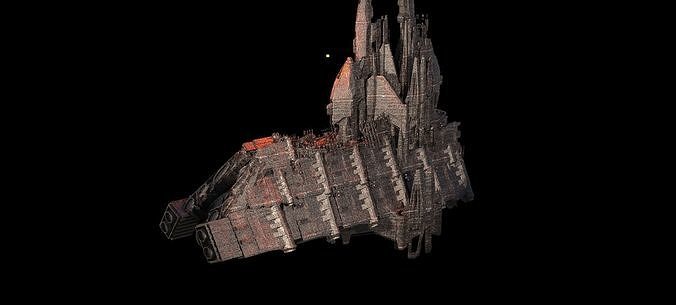 Hutt Desert Sail Barge carrier 6 3D model | CGTrader
