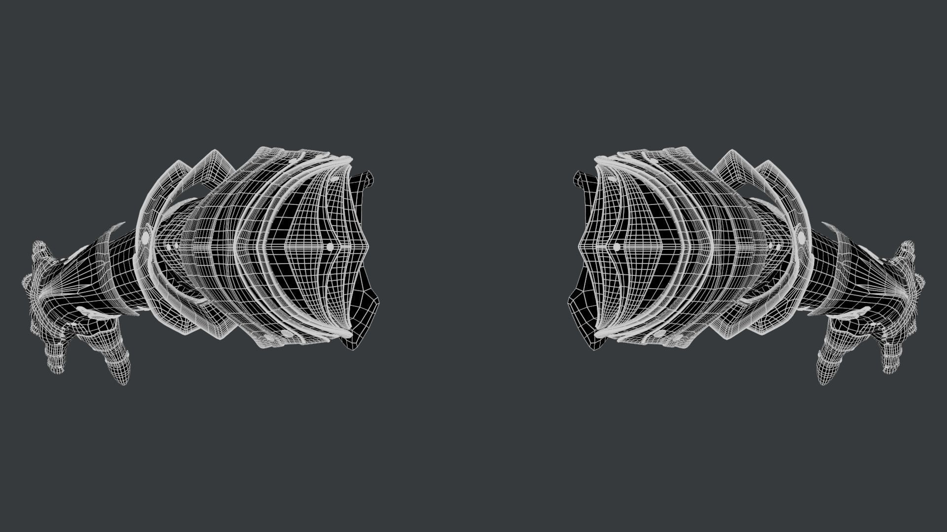 Female Knight Arm Armor Set MidPoly 3D model | CGTrader