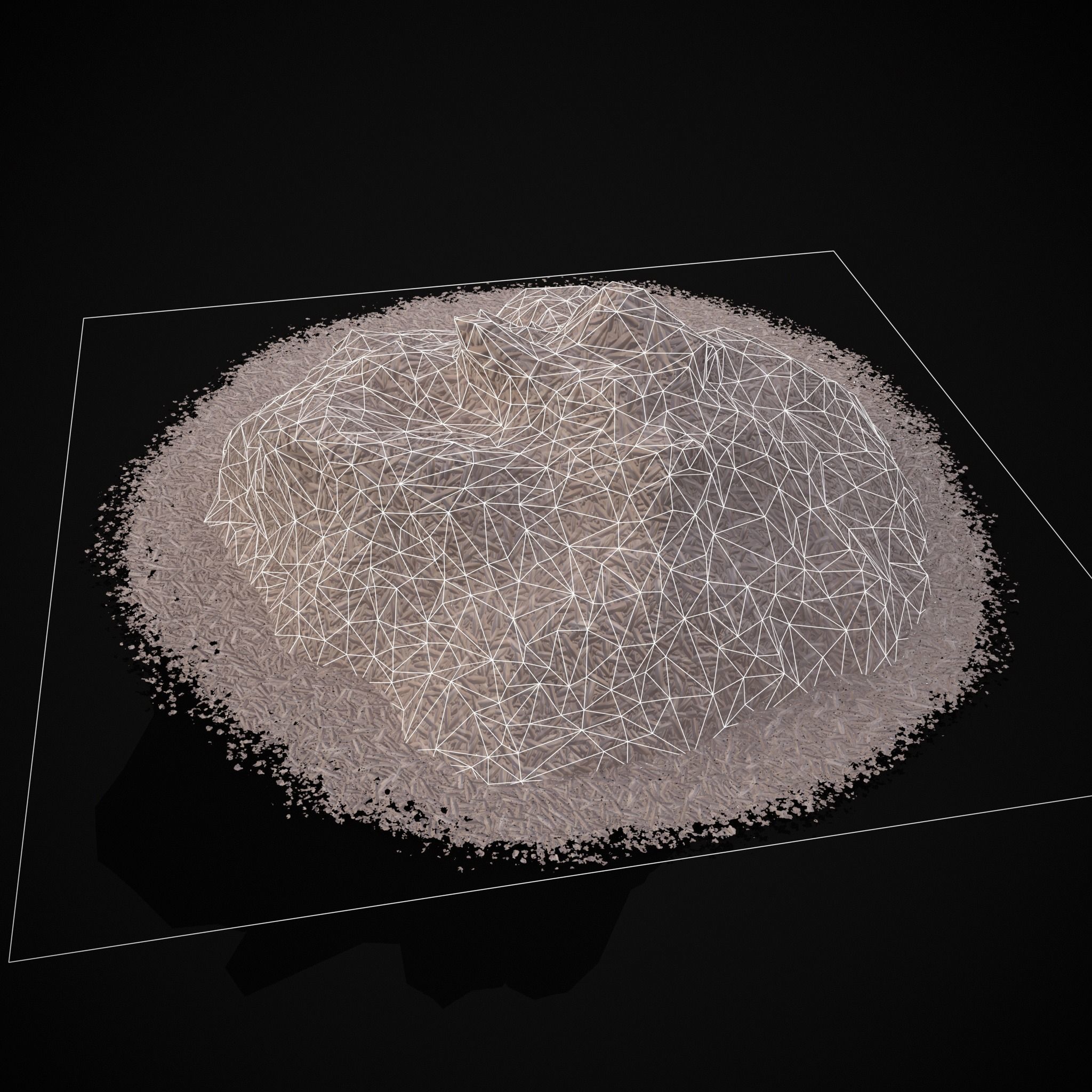 3D model White Rice Piles VR / AR / low-poly | CGTrader