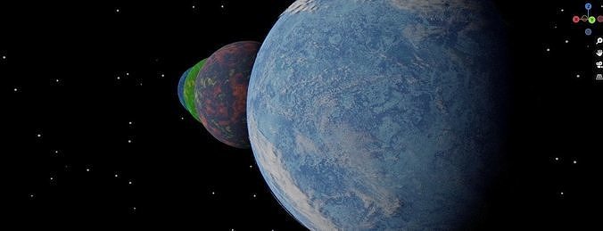 3d model planet cycles 3D model | CGTrader