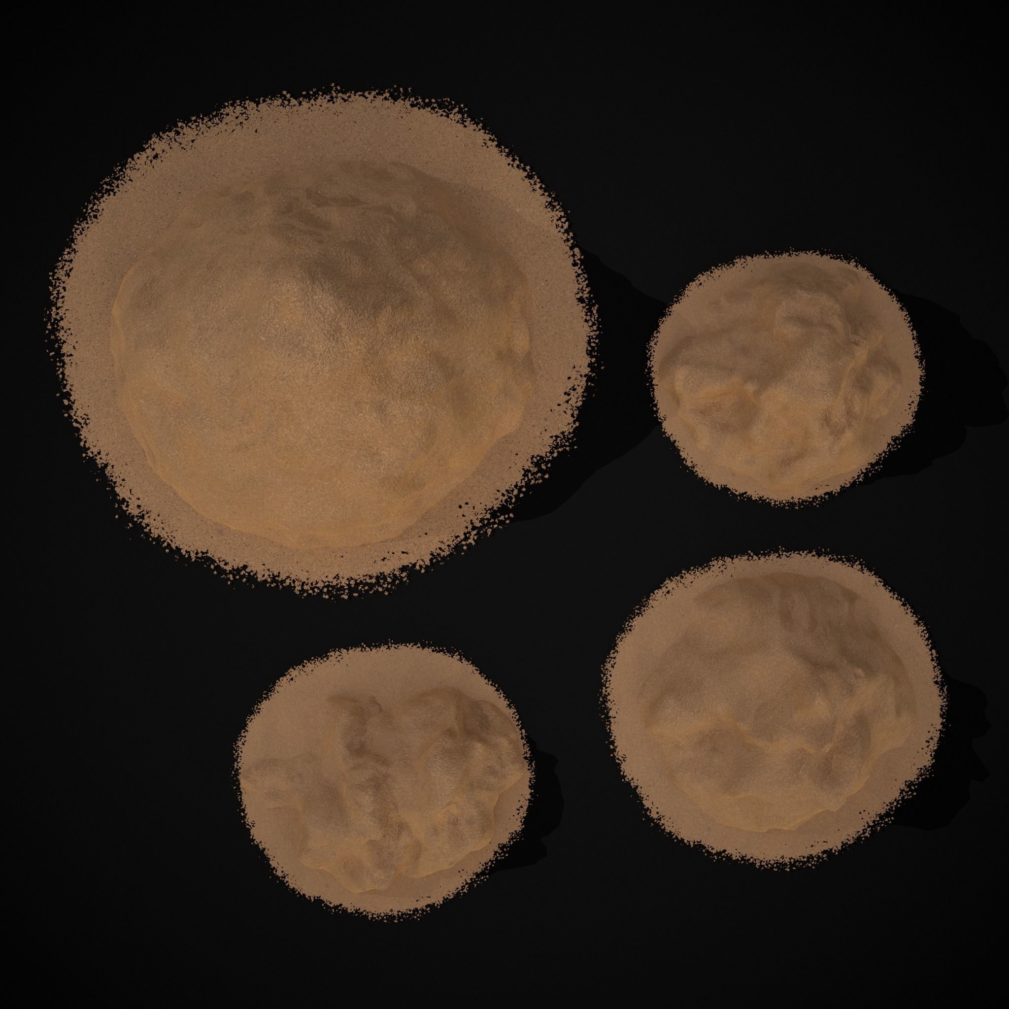 3D model Wheat Grain Piles VR / AR / low-poly | CGTrader