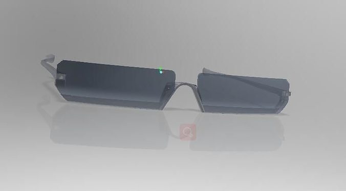 The free half-frame glasses that the next door envied free 3D model ...