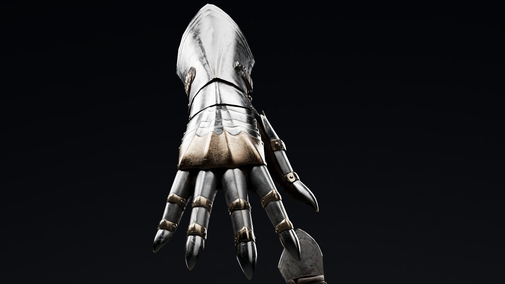 Female Knight Hand Armor MidPoly 3D model | CGTrader