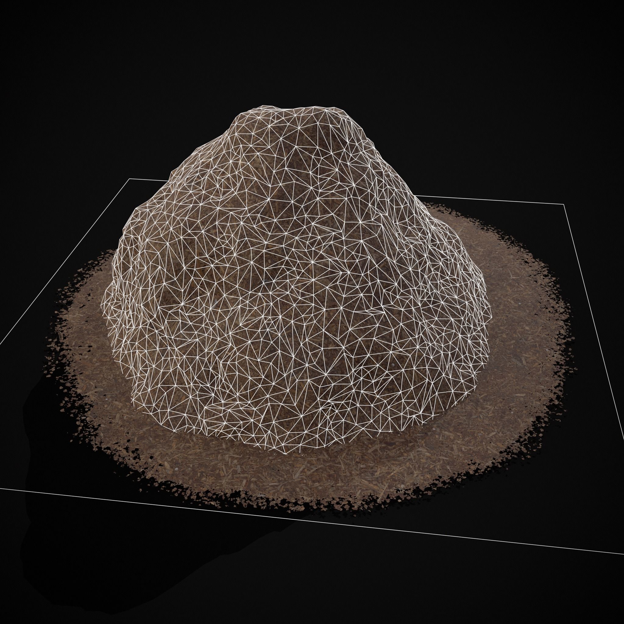 3D model Wood Chip Piles VR / AR / low-poly | CGTrader