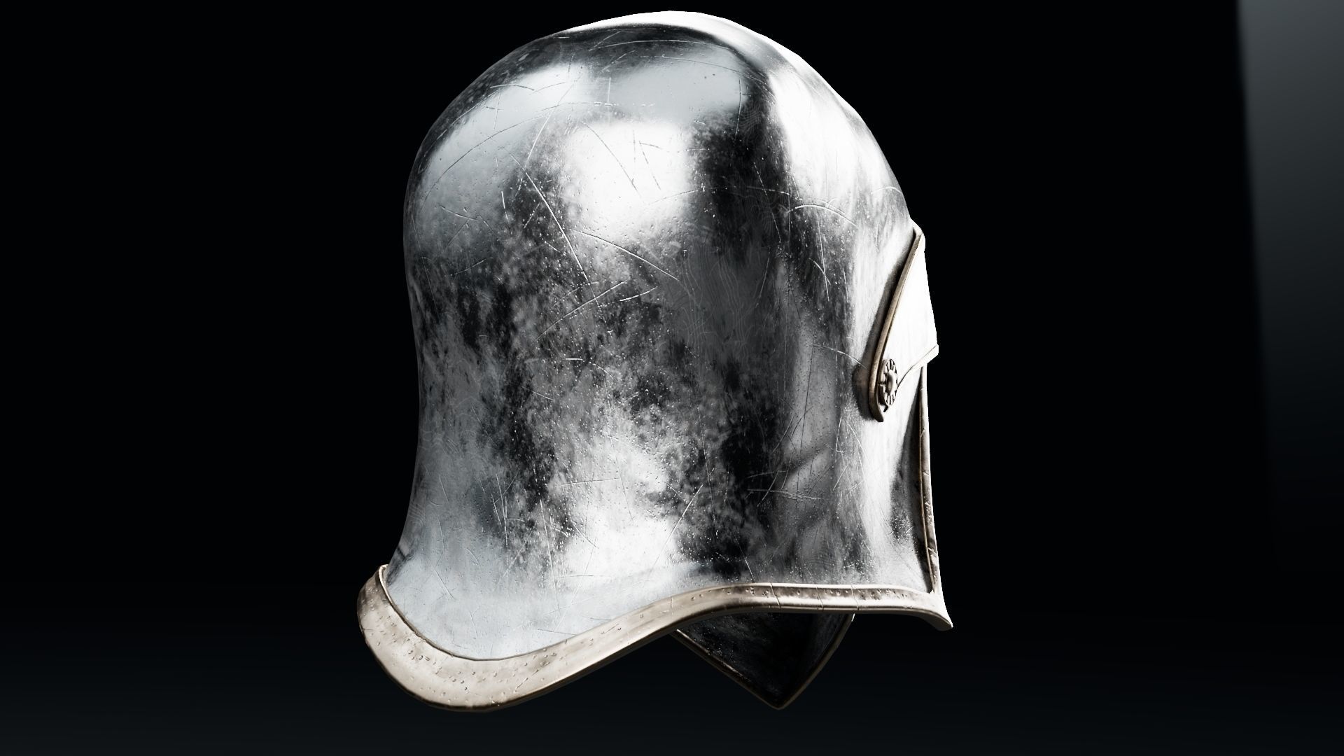 Female Knight Helmet Armor MidPoly 3D model | CGTrader