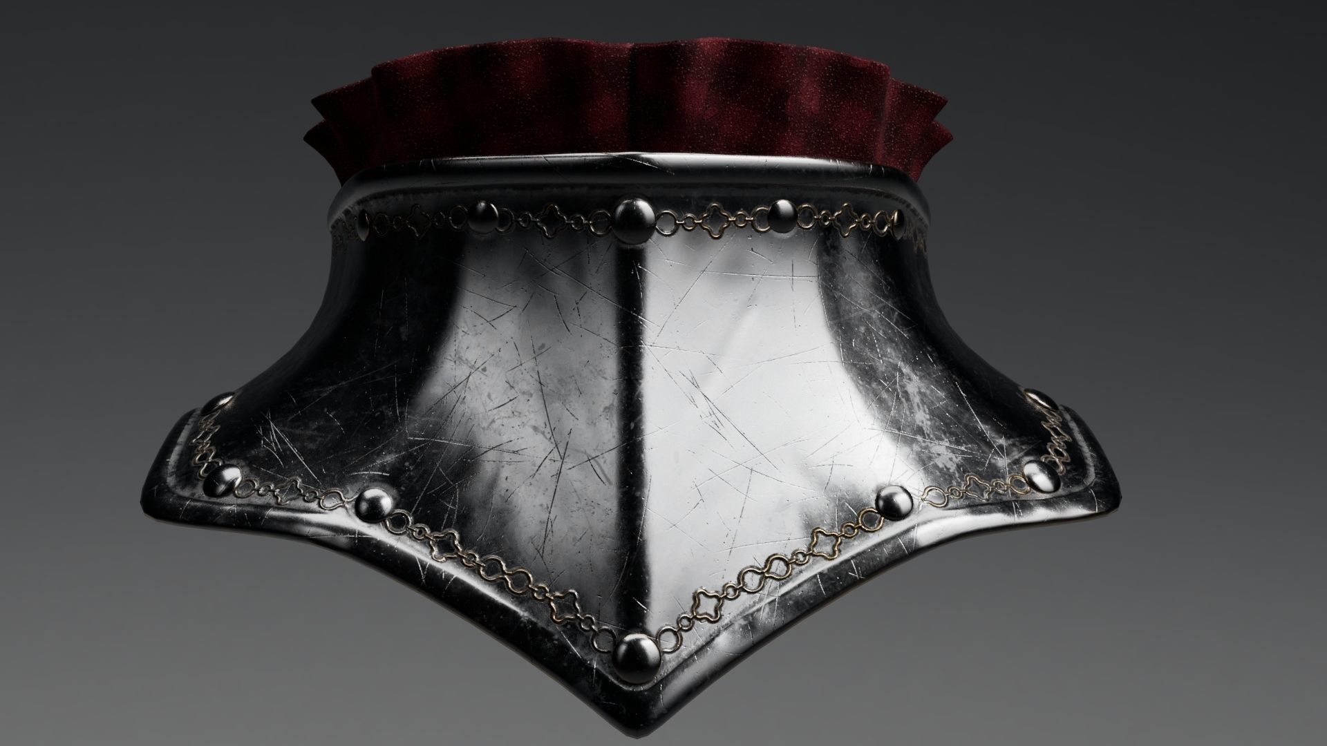 Female Knight Neck Armor MidPoly 3D model | CGTrader