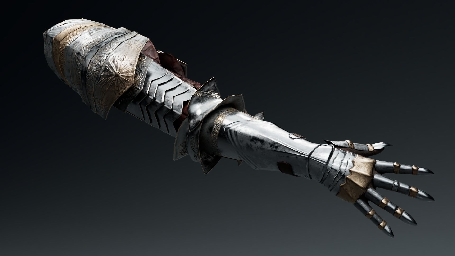 3D model Female v Arm Armor Set LowPoly VR / AR / low-poly | CGTrader