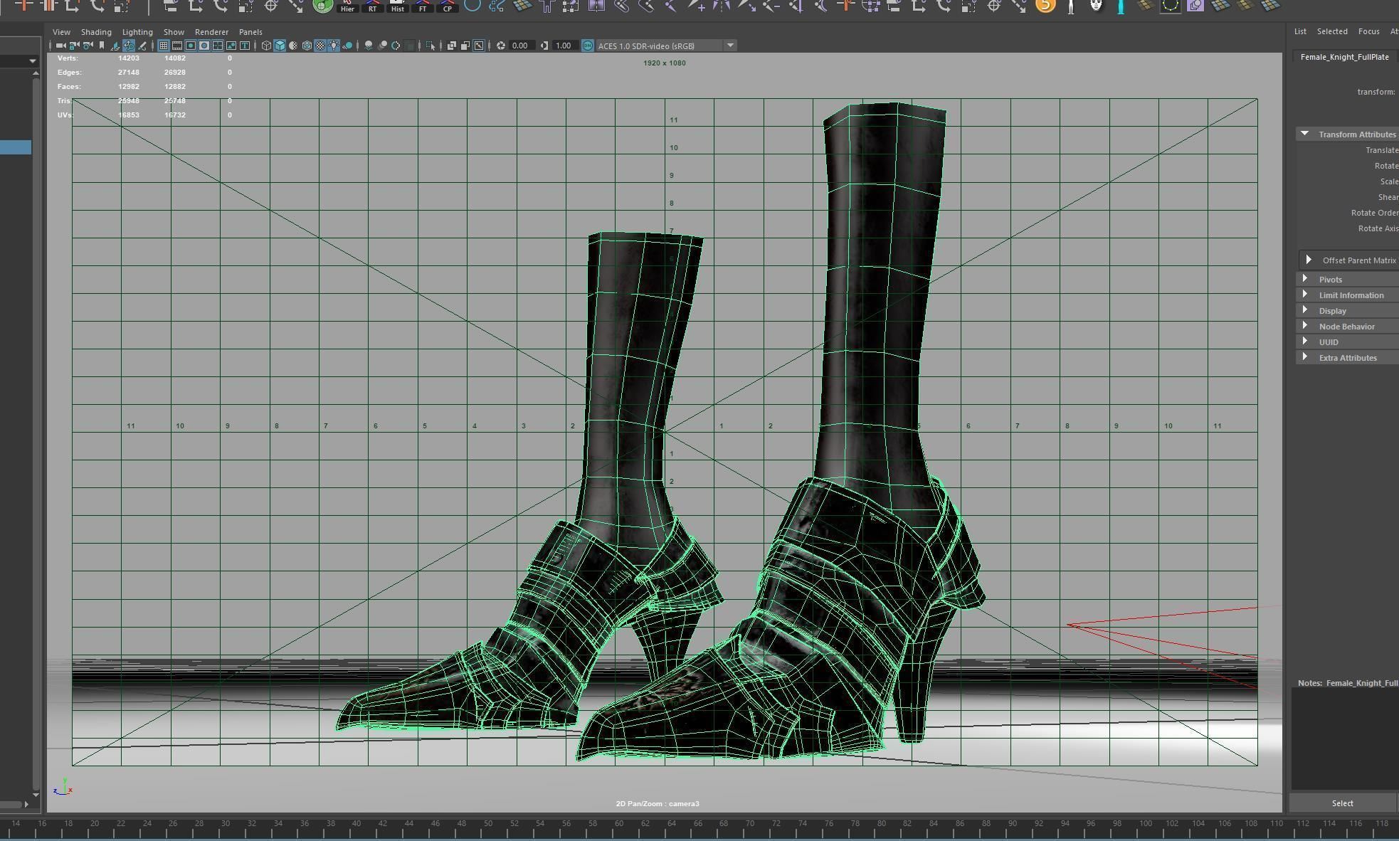 3D model Female Knight Foot Amor LowPoly VR / AR / low-poly | CGTrader