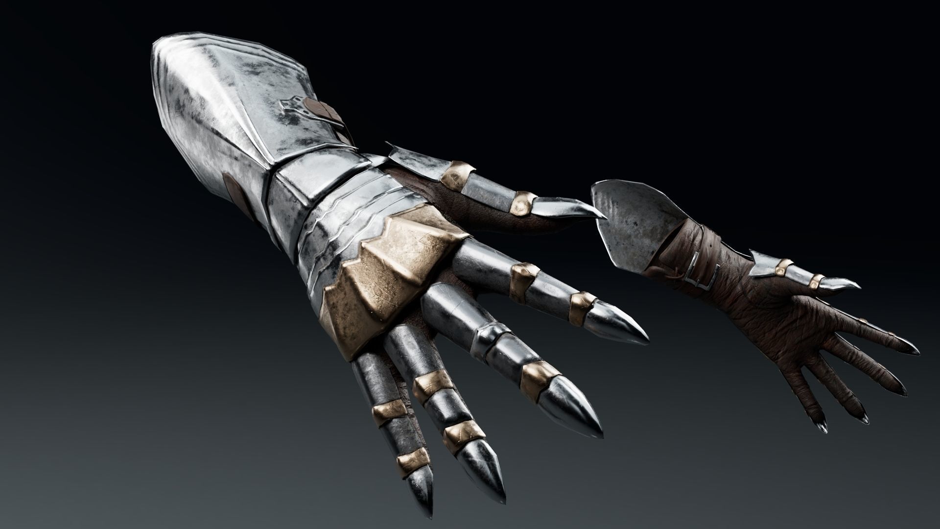 3D model Female Knight Hand armor LowPoly VR / AR / low-poly | CGTrader