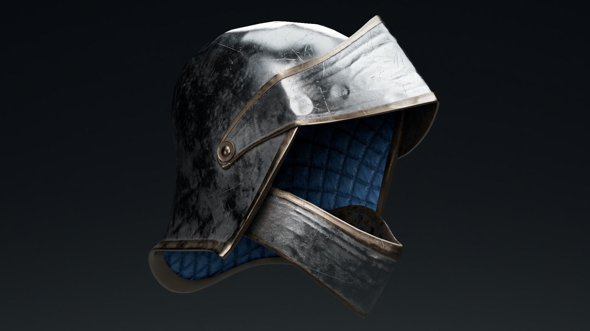 3D model Female Knight Helmet armor LowPoly VR / AR / low-poly | CGTrader