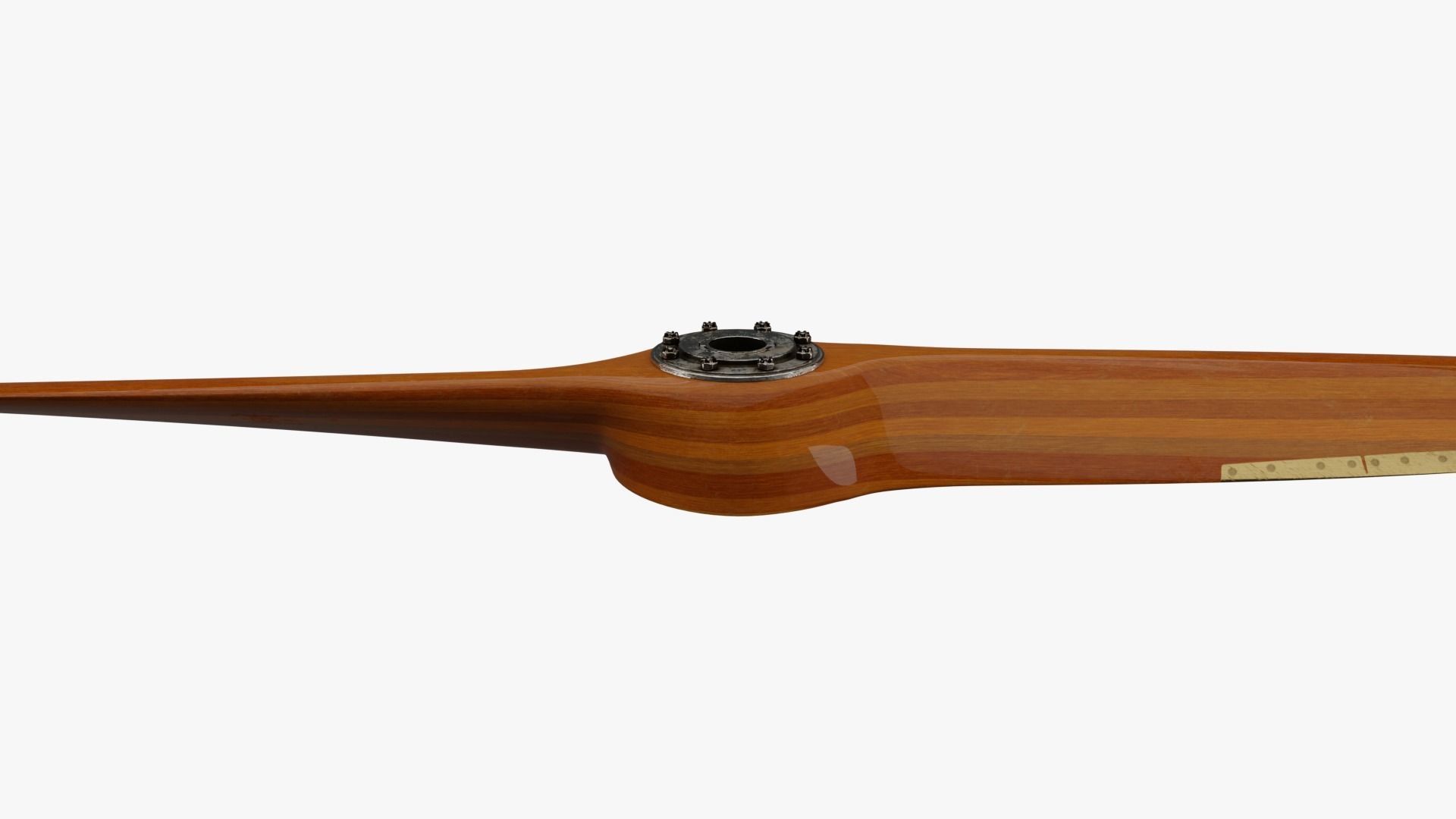 Antique aircraft wooden propeller with hub 3D model | CGTrader