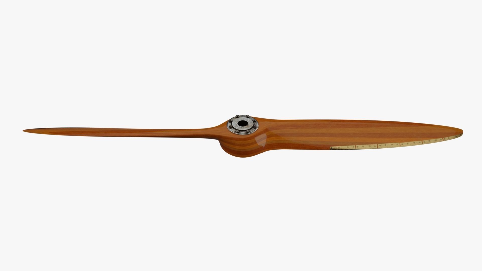Antique aircraft wooden propeller with hub 3D model | CGTrader