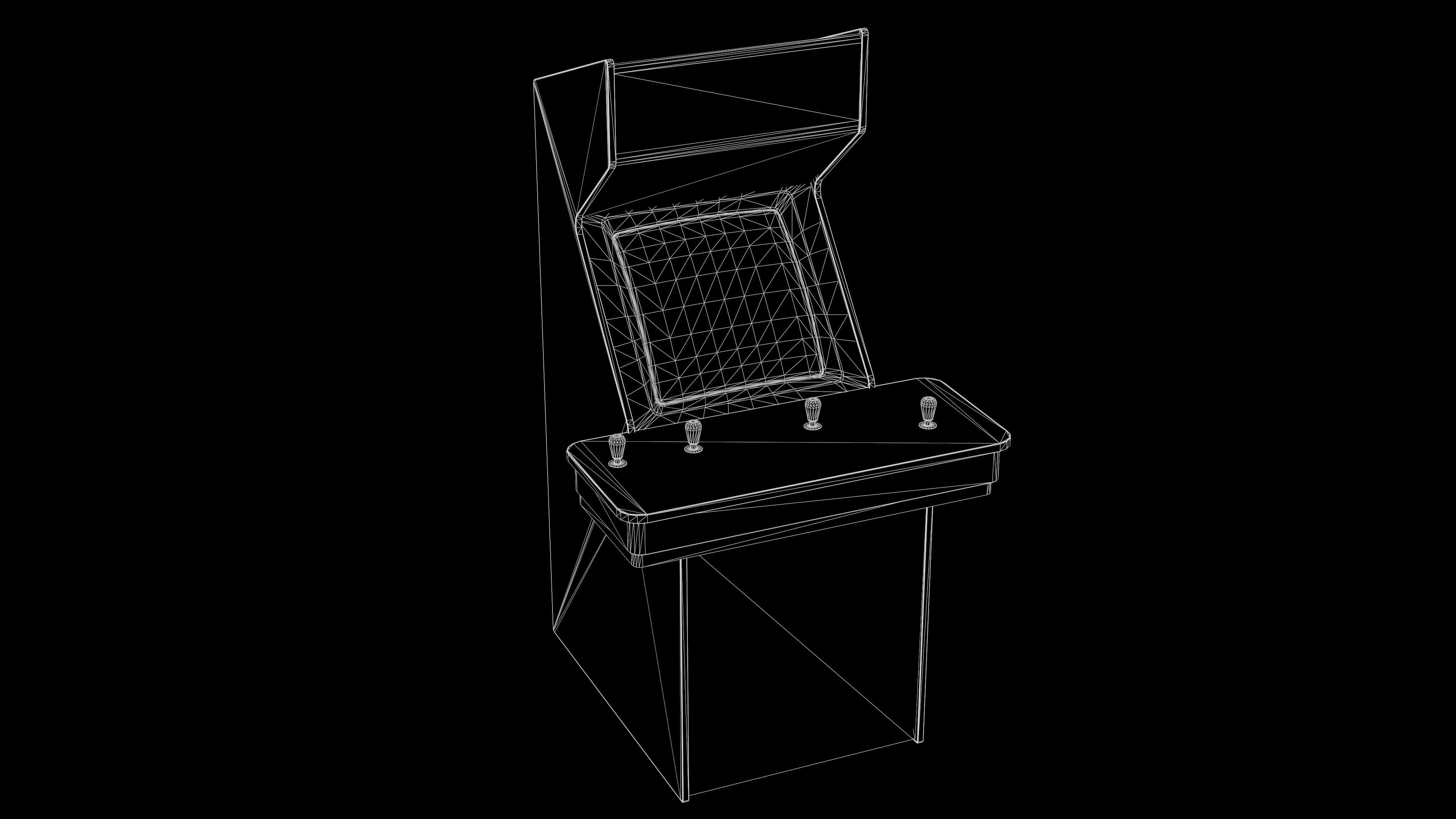 3D model Arcade Game Machine - Game ready props VR / AR / low-poly ...