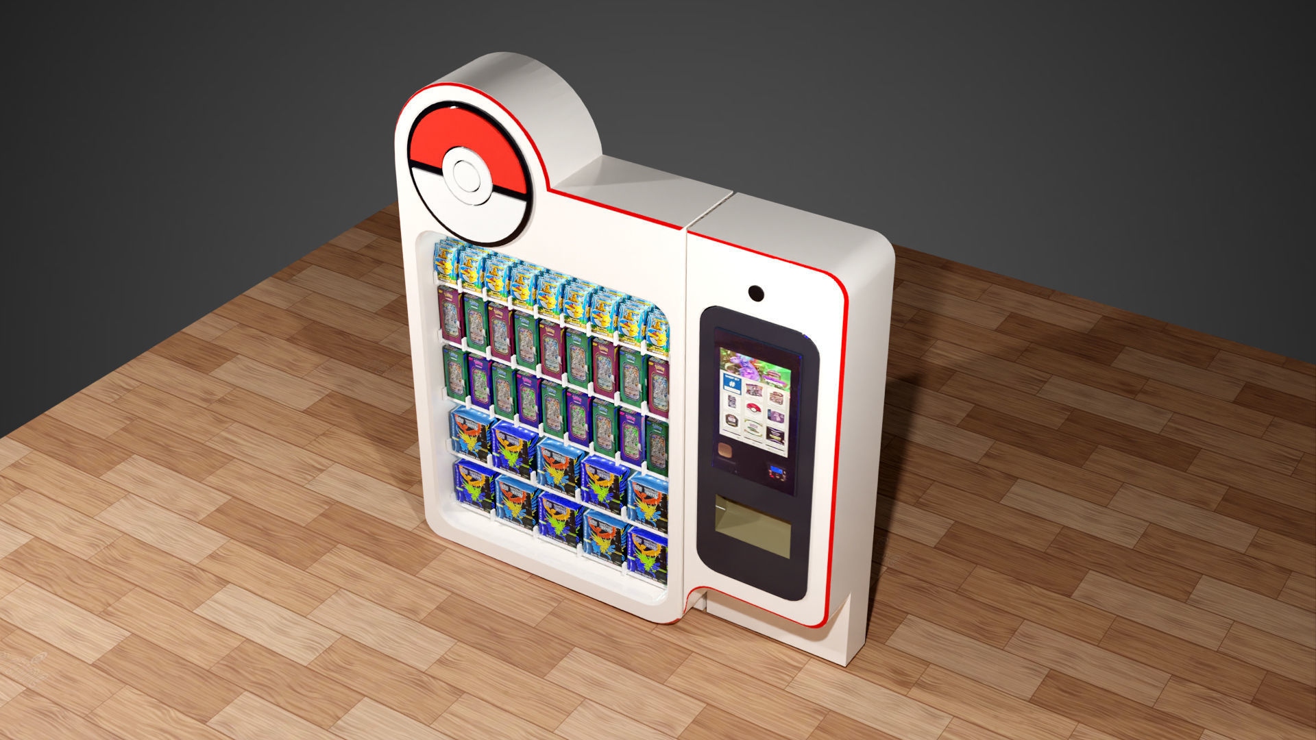3D model Pokemon Vending Machine VR / AR / low-poly | CGTrader