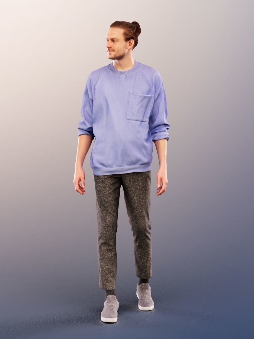 3D model Milo 11469 - Walking Casual Man VR / AR / low-poly | CGTrader