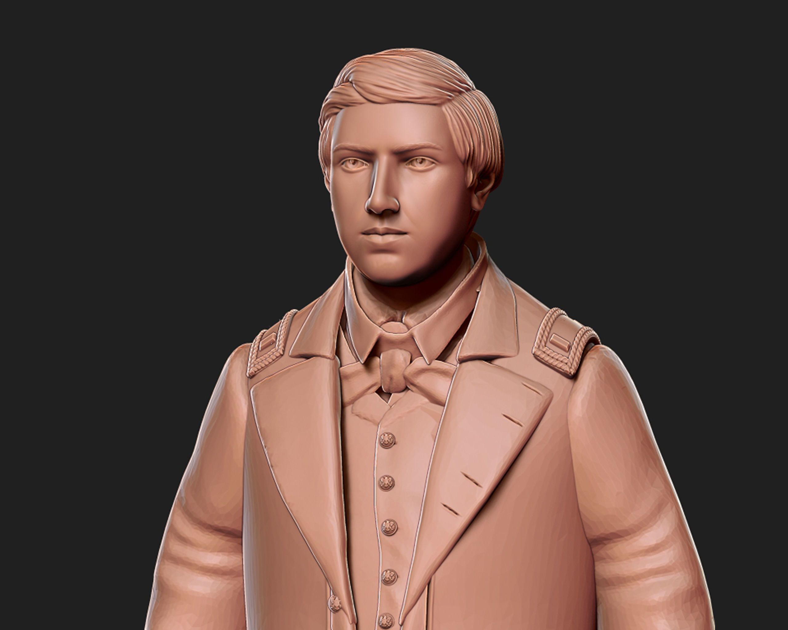 Alonzo Cushing sculpture 3D model 3D printable | CGTrader