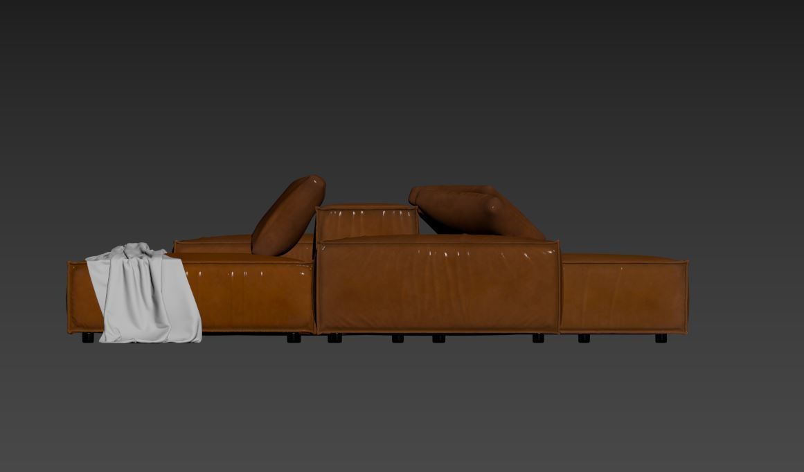 Extra Soft Living Divani Sofa 3D model | CGTrader