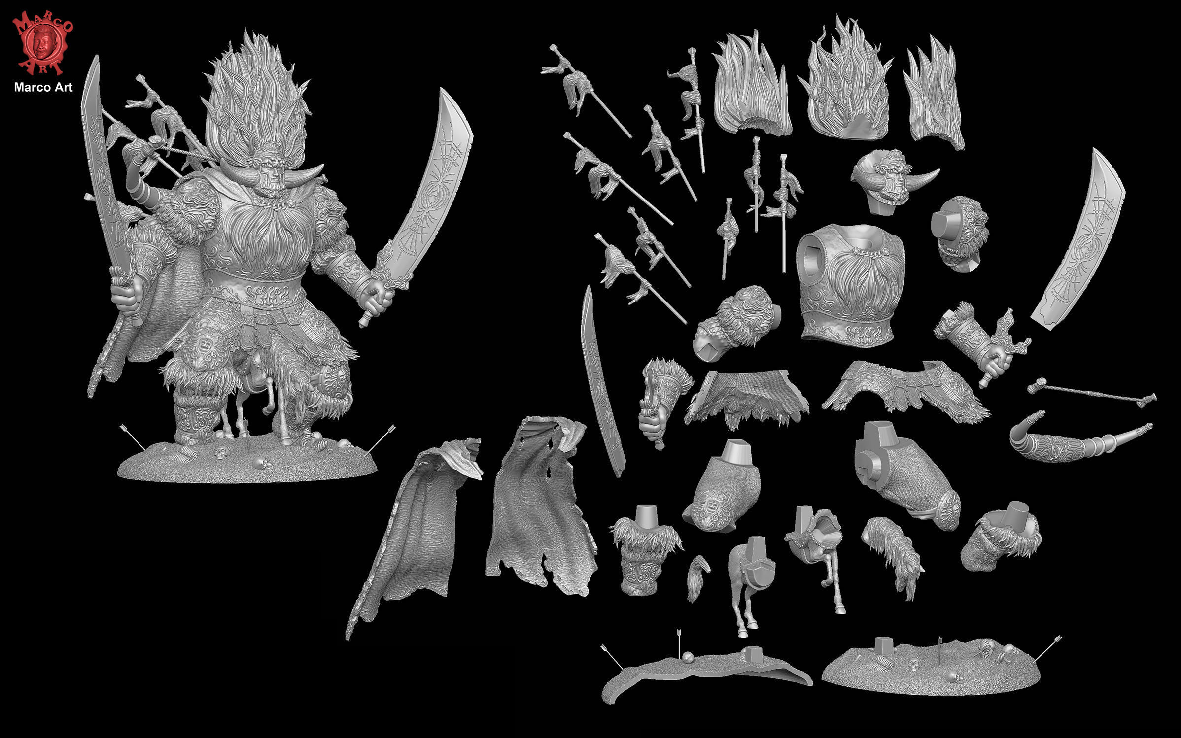 Elden Ring Radahn Stl flie 3D model 3D printable | CGTrader