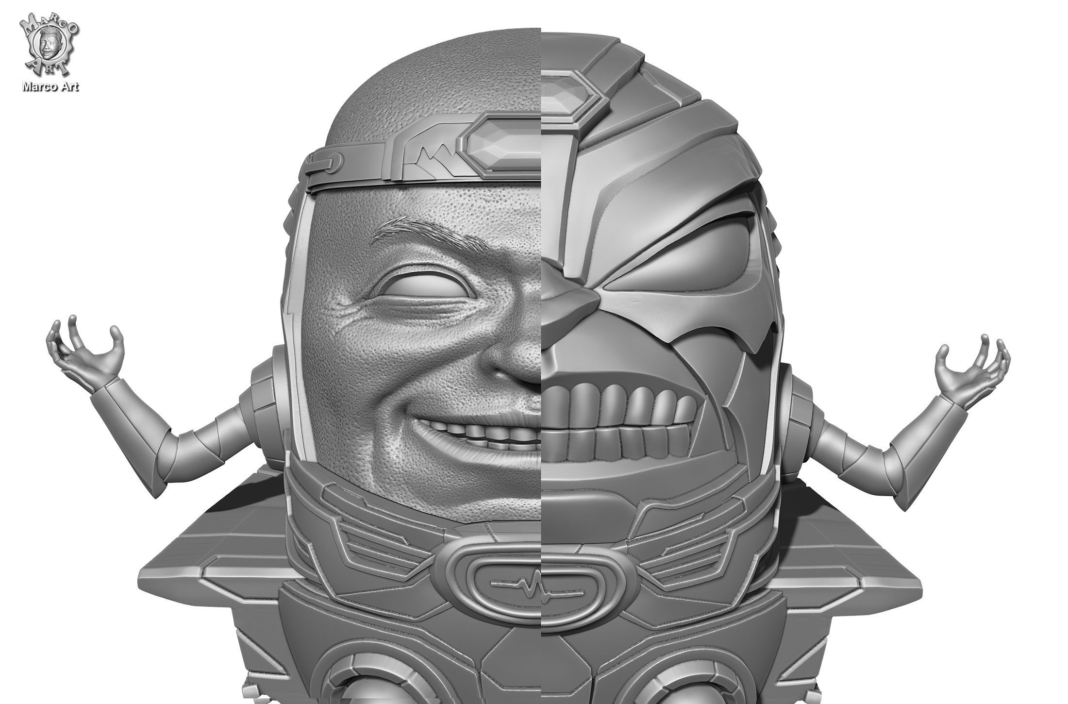 Marvel Modok 3D model 3D printable | CGTrader