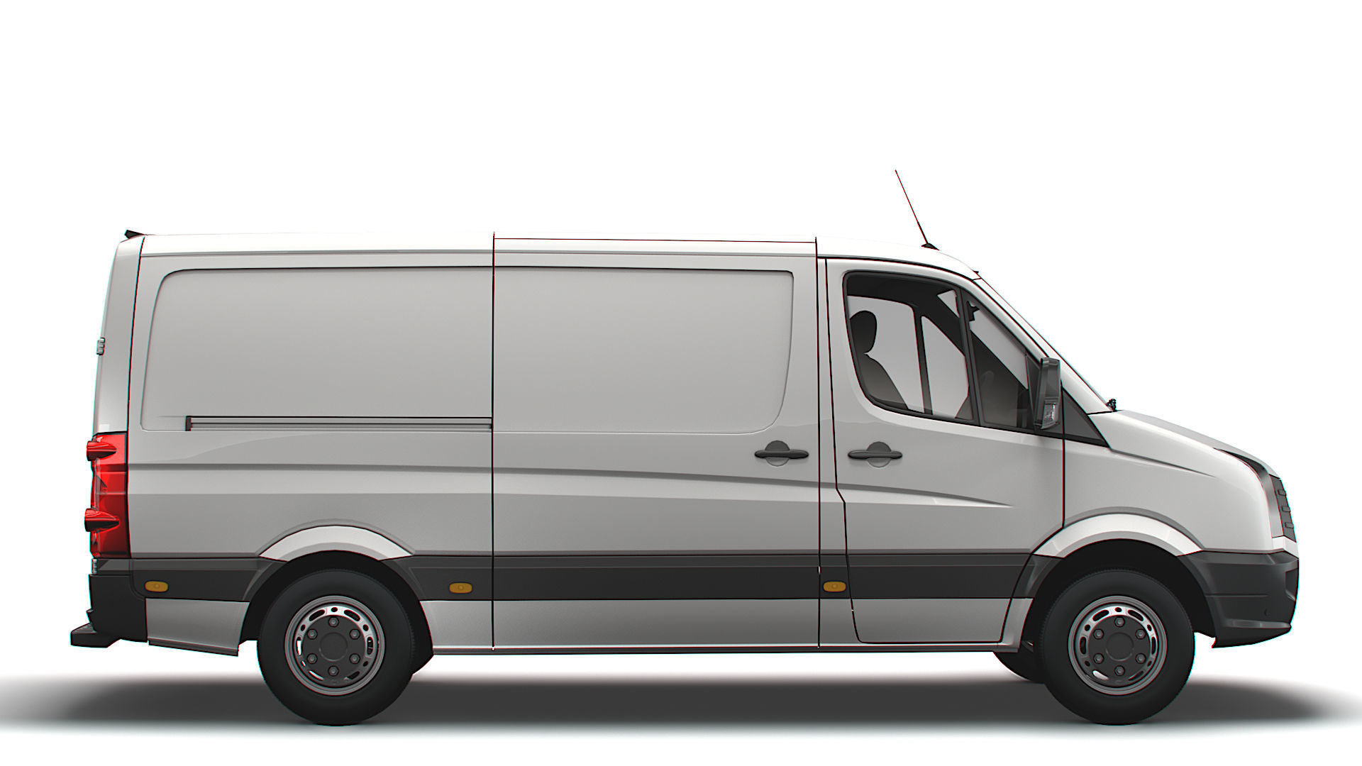 Volkswagen Crafter Van L2H1 2016 3D model | CGTrader