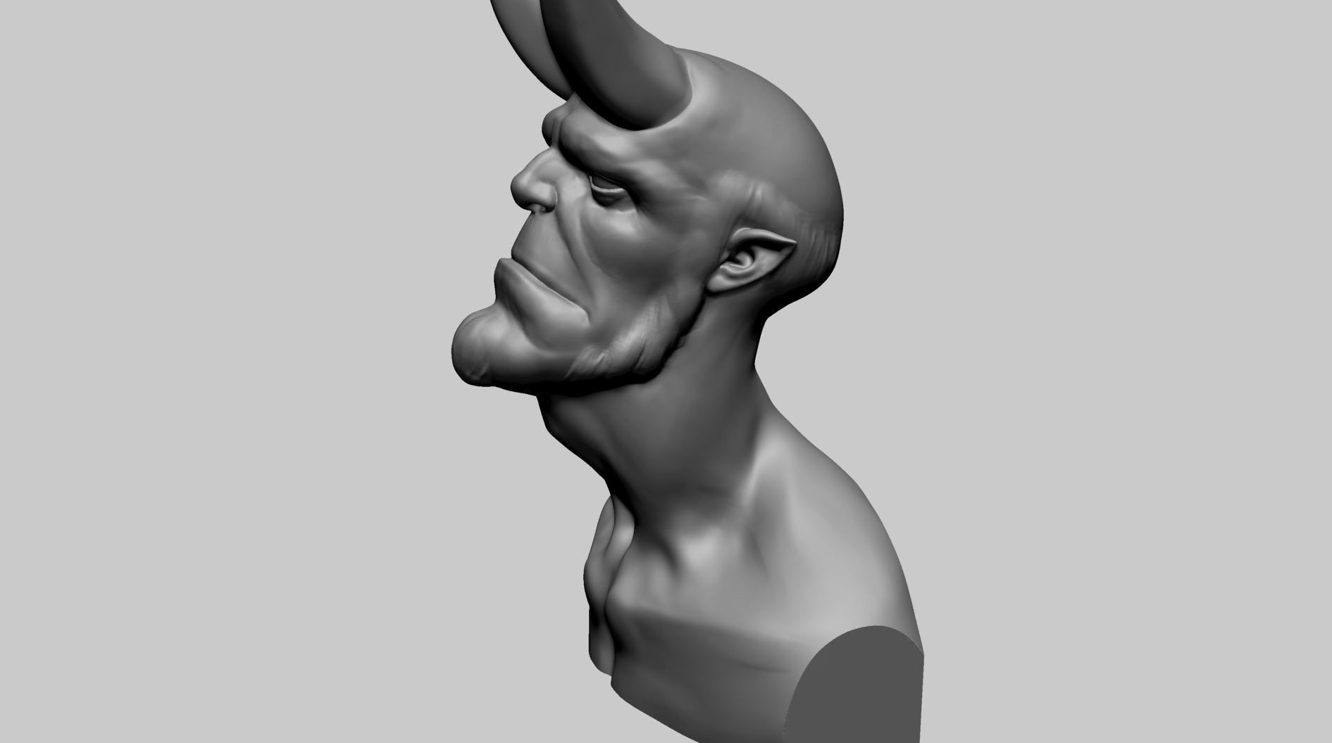 Hellboy Bust Printable A 3D model 3D printable | CGTrader