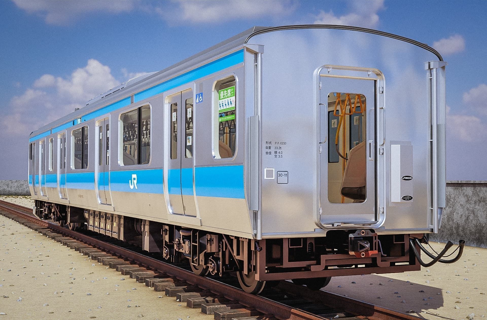Rigged Train Japan Keihin-Tohoku E233 Series - Standard License 3D model rigged | CGTrader