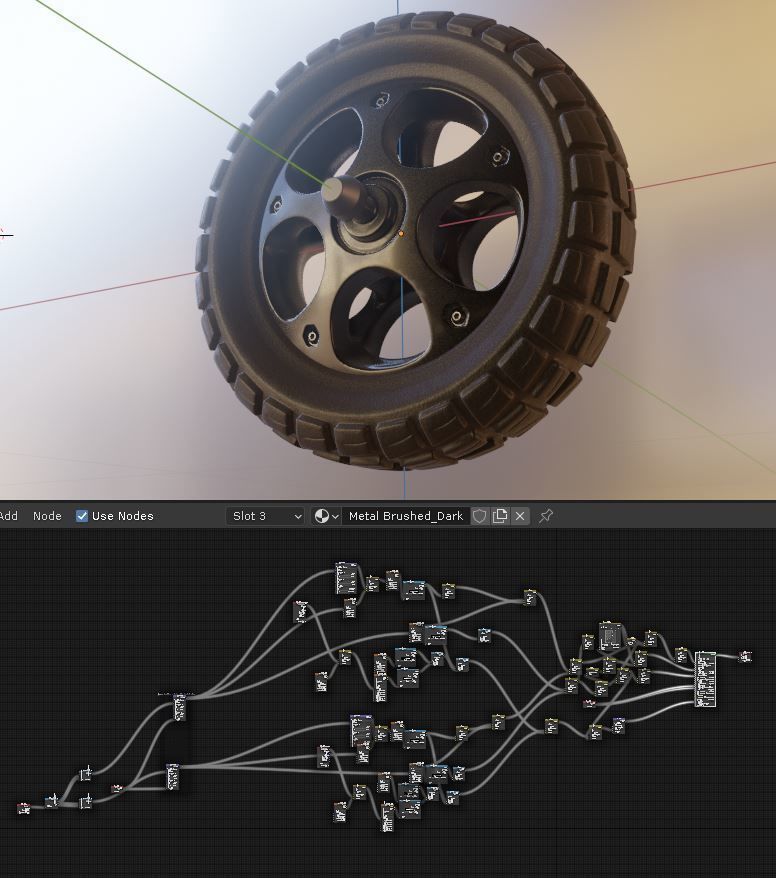 E-Scooter Front-Wheel with Procedural PBR Material Setup 3D model ...