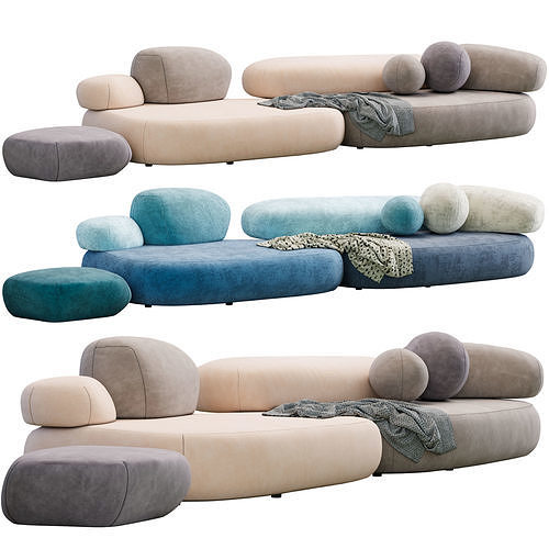 Moroso Pebble Rubble 3D model | CGTrader