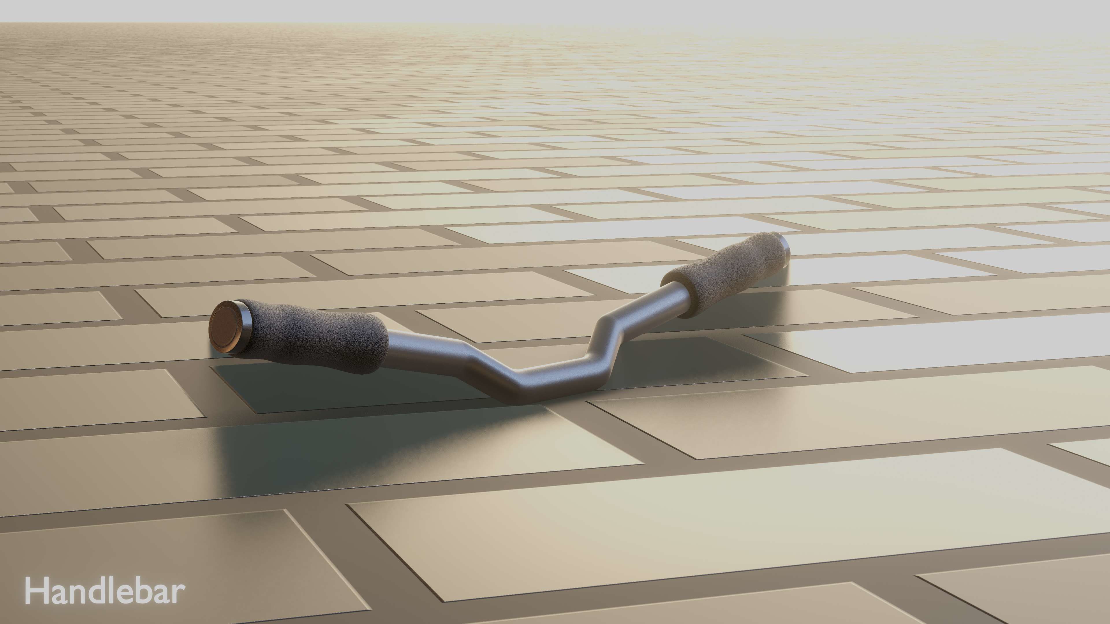 E-Scooter Handlebar with procedural PBR material setup 3D model | CGTrader