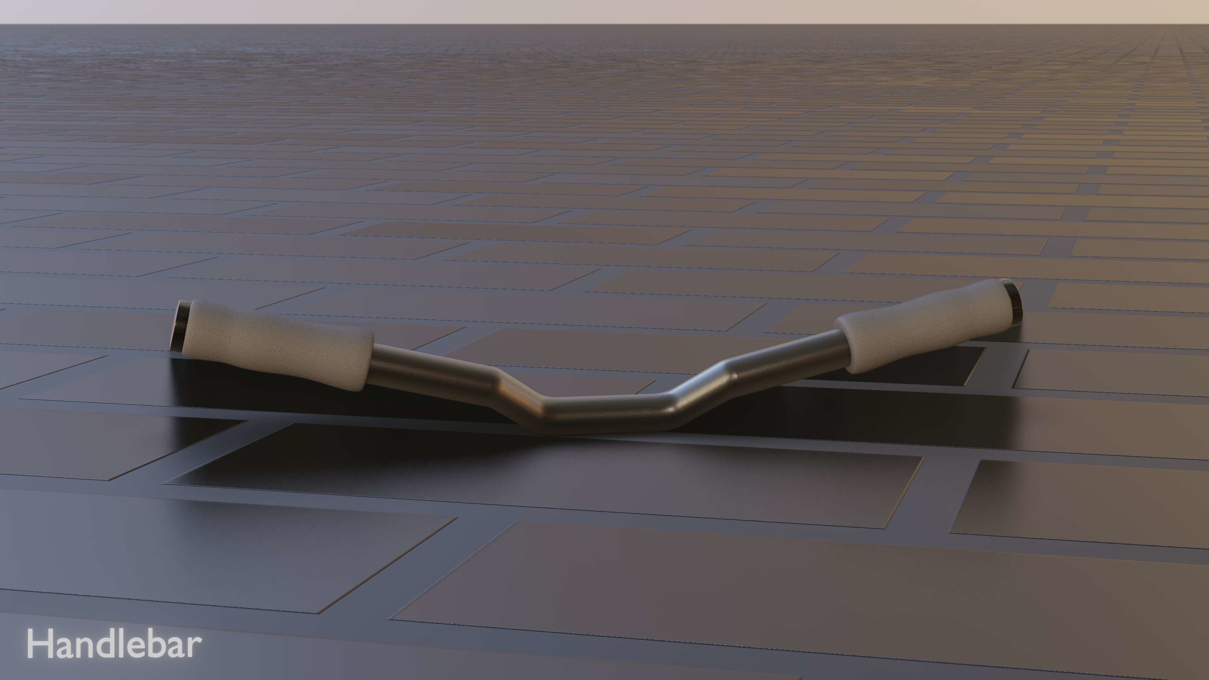 E-Scooter Handlebar with procedural PBR material setup 3D model | CGTrader