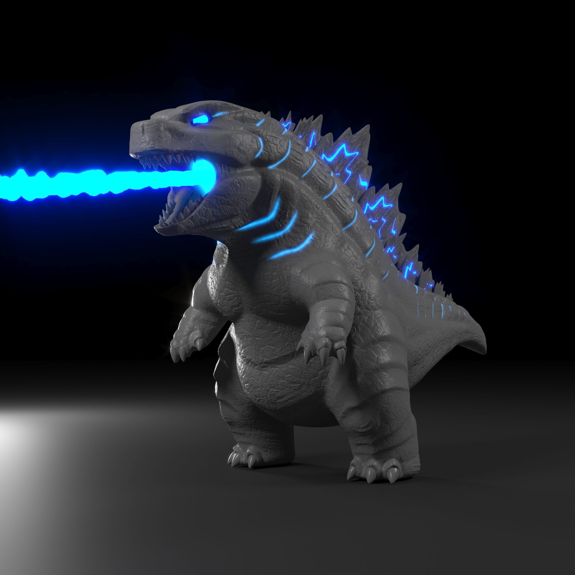 Cute Baby Godzilla 3D model | CGTrader