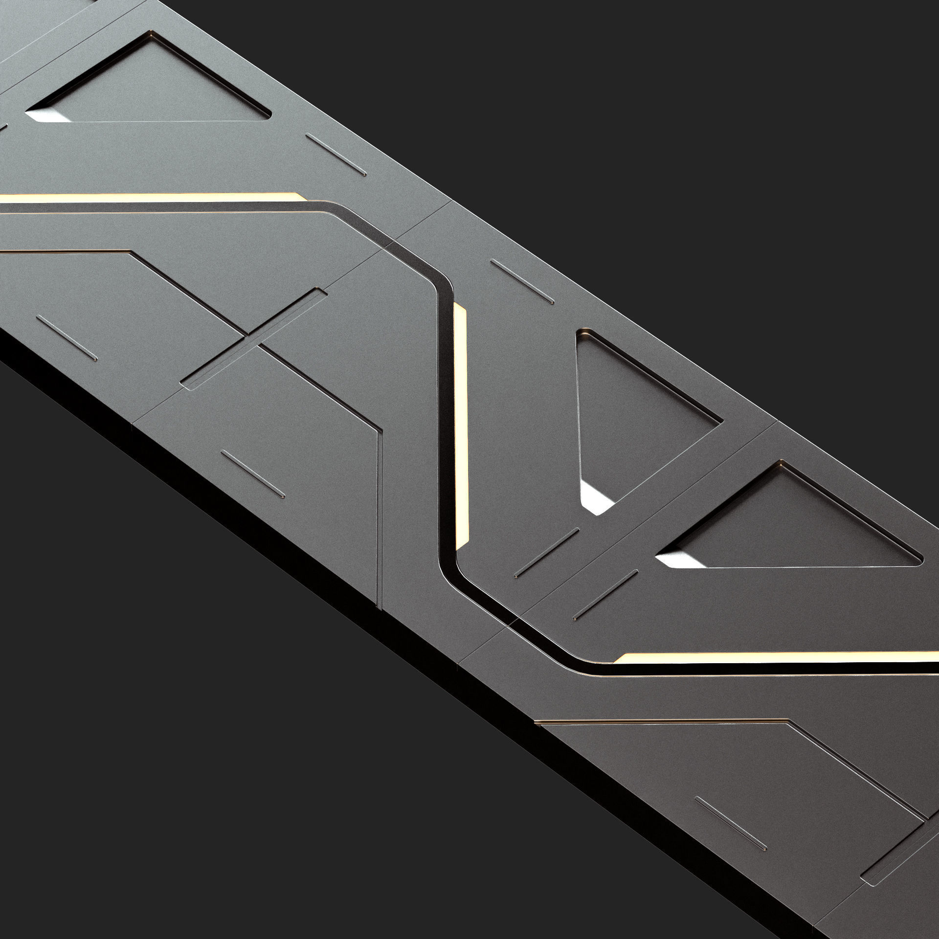 Sci-Fi Panels Pack 3D model | CGTrader