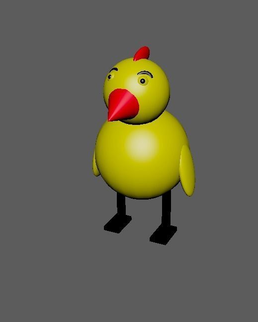 Chick 3D model | CGTrader