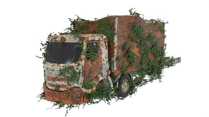 Damaged Rusted Truck 3D model | CGTrader