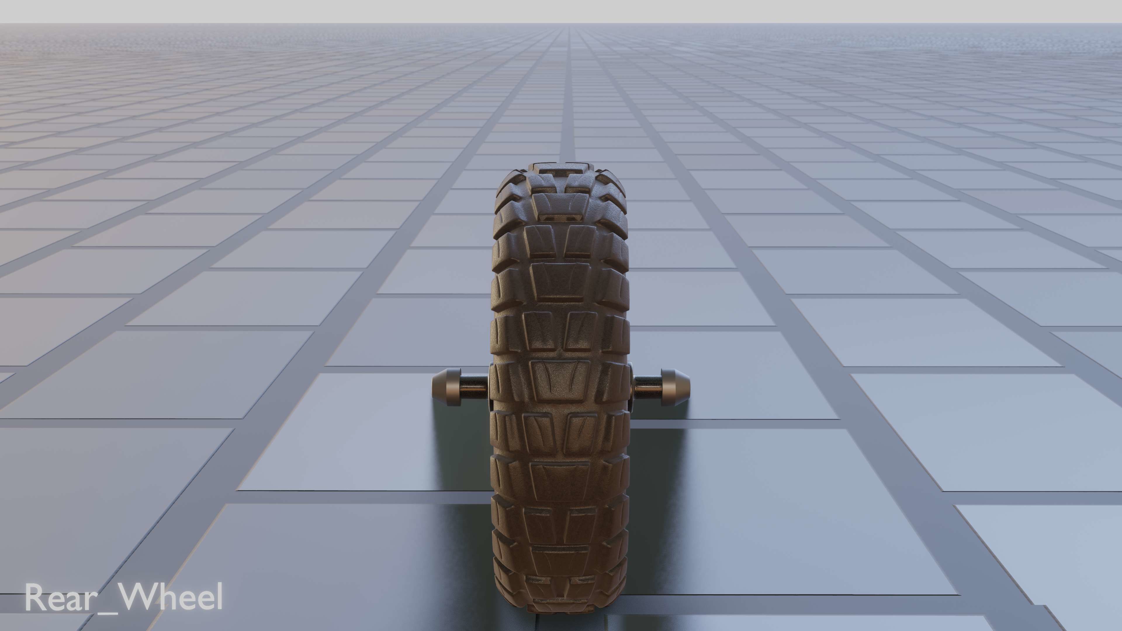 E-Scooter Rear-Wheel with Procedural PBR Material 3D model | CGTrader